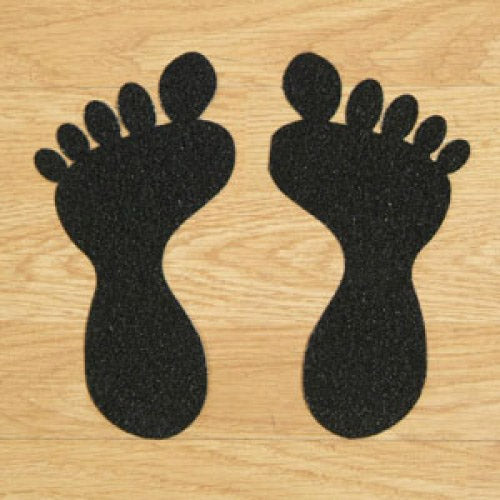 Anti-Slip Foot Symbols Black | Warehouse Floor Marking