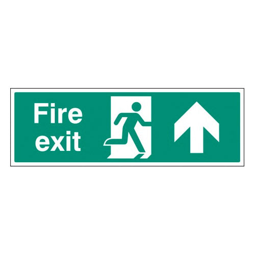 Fire Exit Self Adhesive Warehouse Floor Signs