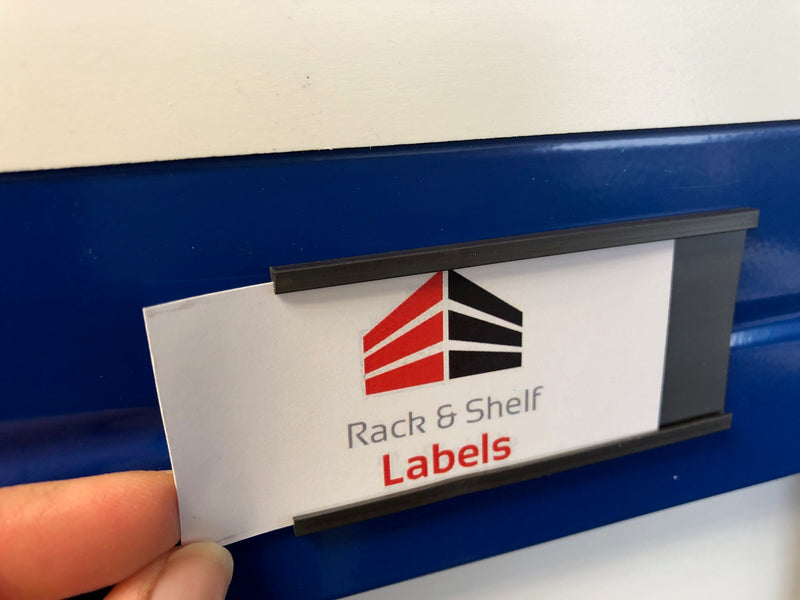 Magnetic Shelf Label Holders 25mm x 80mm