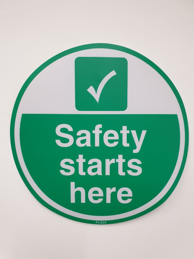 Safety Starts Here Floor Graphic | Floor Signs