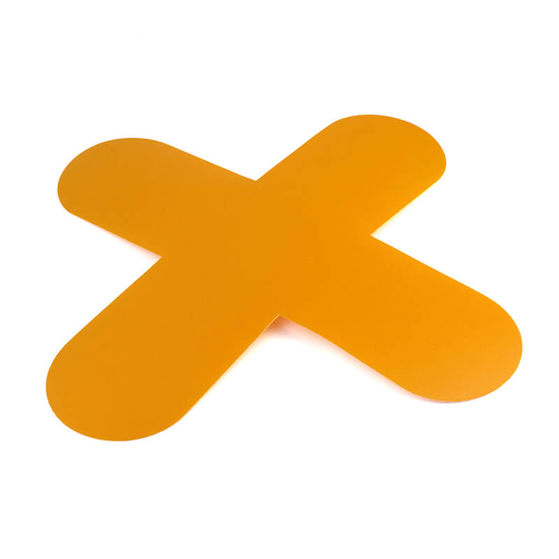 Standard Pallet Marker Cross Floor Stickers x 10